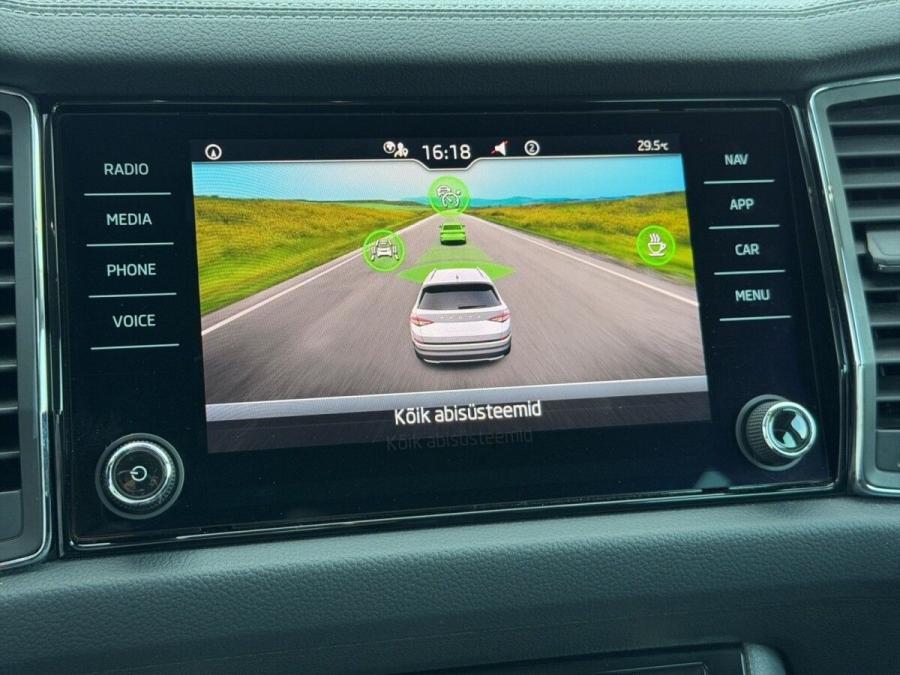 Серый Шкода Kodiaq 2022 в Пярну, объемом двигателя 2.00 л и пробегом 105 тыс. км за 32950 €, фото 15 на AUTOMOTO.COM.LV