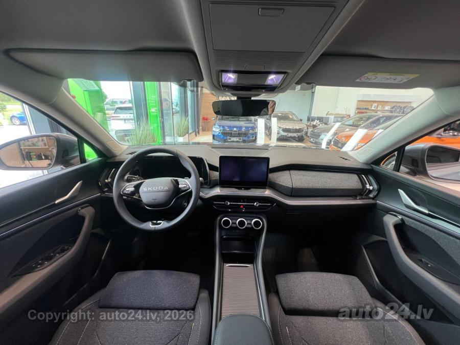 Grey Skoda Kodiaq 2026 in Rakvere, with an engine capacity of 2.00 L and mileage of 7 thousand km for 46960 €, photo 9 on AUTOMOTO.COM.LV