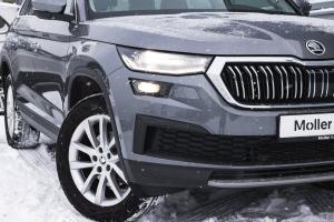 Grey Skoda Kodiaq 2023 in Ventspils, with an engine capacity of 2.00 L and mileage of 133 thousand km for 34400 €, photo 9 on AUTOMOTO.COM.LV