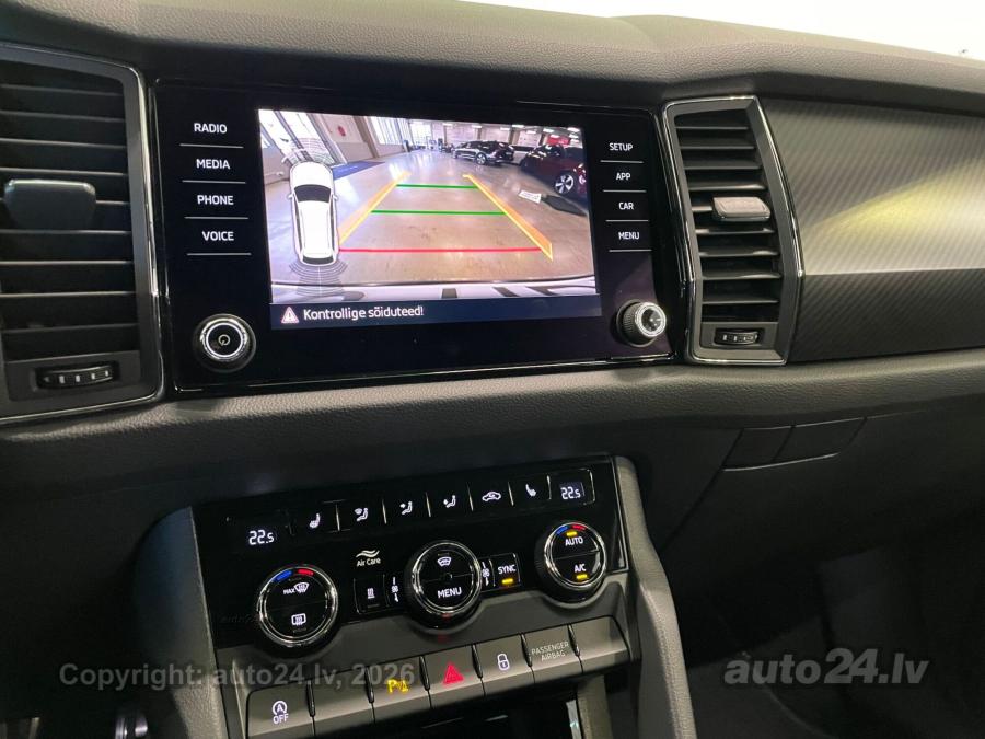 Grey Skoda Kodiaq 2019 in Tallinn, with an engine capacity of 1.98 L and mileage of 97 thousand km for 26990 €, photo 18 on AUTOMOTO.COM.LV