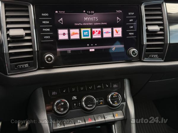 Grey Skoda Kodiaq 2019 in Parnu, with an engine capacity of 2.00 L and mileage of 138 thousand km for 24900 €, photo 8 on AUTOMOTO.COM.LV