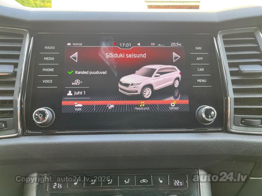Серый Шкода Kodiaq 2019 в Таллин, объемом двигателя 2.00 л и пробегом 172 тыс. км за 24900 €, фото 12 на AUTOMOTO.COM.LV