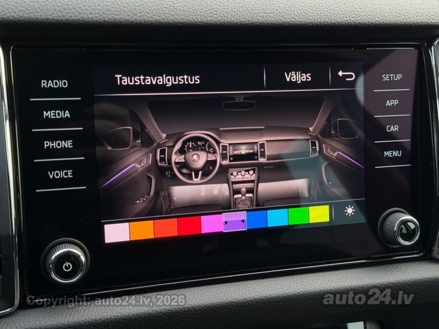 Pelēks Skoda Kodiaq 2019 Pērnava, ar dzinēja tilpumu 2.00 L un nobraukumu 152 tūkst. km par 25900 €, foto 14 vietnē AUTOMOTO.COM.LV