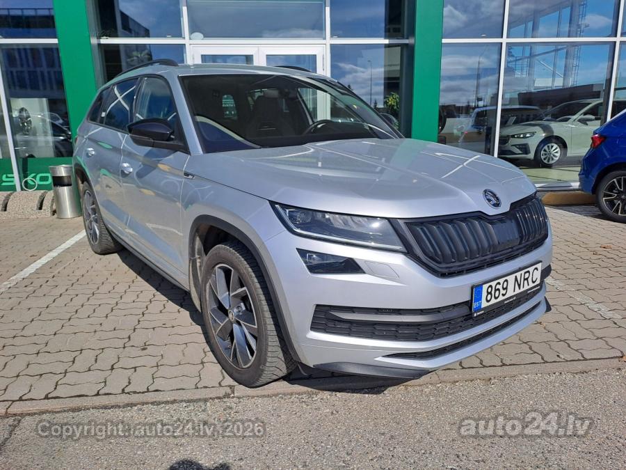 Grey Skoda Kodiaq 2020 in Tartu, with an engine capacity of 2.00 L and mileage of 105 thousand km for 25900 €, photo 1 on AUTOMOTO.COM.LV