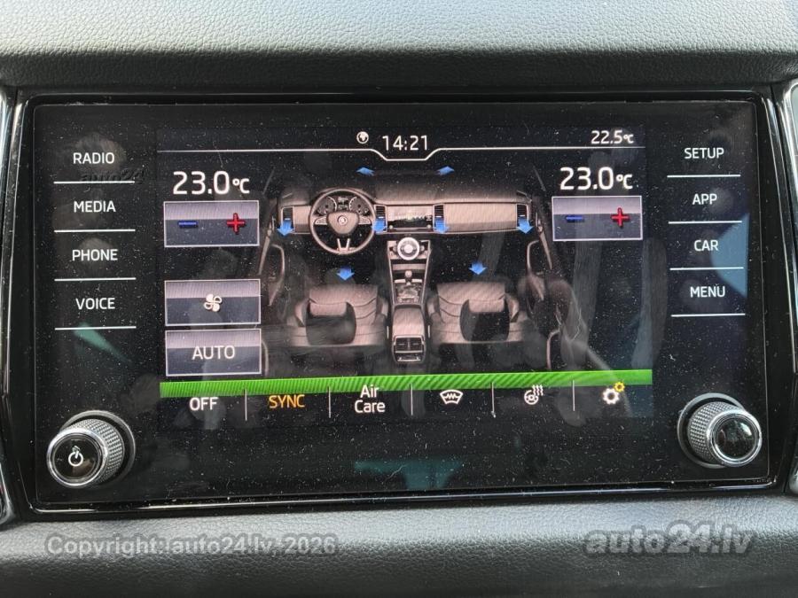 Серый Шкода Kodiaq 2020 в Тарту, объемом двигателя 2.00 л и пробегом 202 тыс. км за 21500 €, фото 16 на AUTOMOTO.COM.LV
