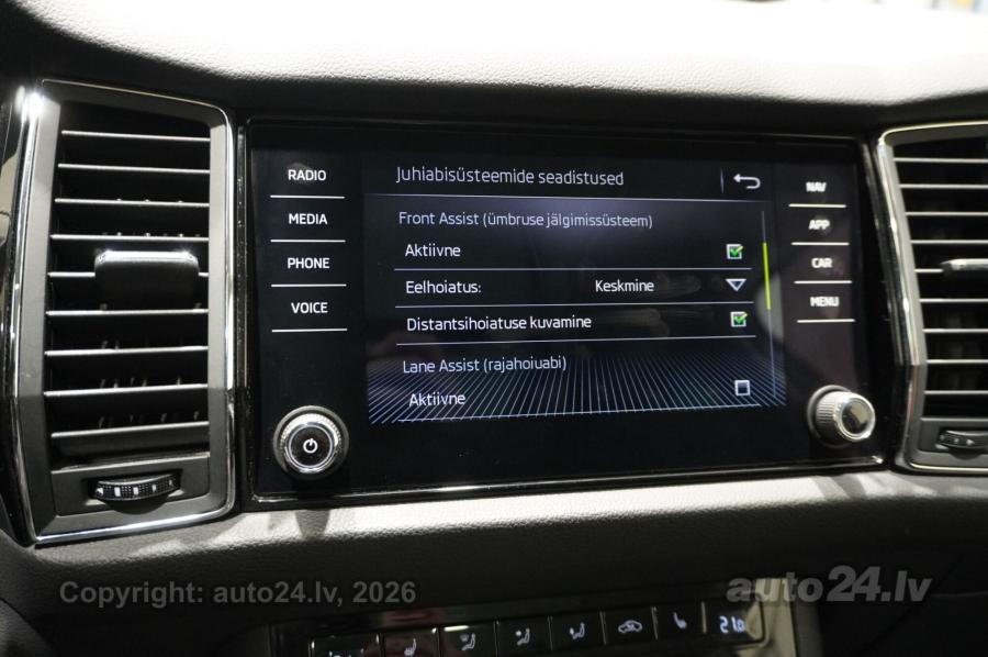 Grey Skoda Kodiaq 2020 in Tallinn, with an engine capacity of 2.00 L and mileage of 194 thousand km for 22900 €, photo 23 on AUTOMOTO.COM.LV