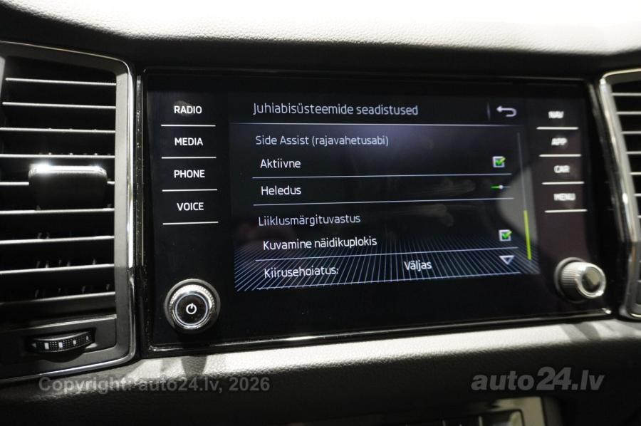Grey Skoda Kodiaq 2020 in Tallinn, with an engine capacity of 2.00 L and mileage of 194 thousand km for 22900 €, photo 24 on AUTOMOTO.COM.LV