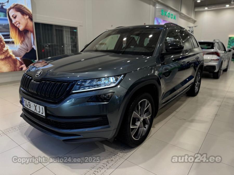 Grey Skoda Kodiaq 2021 in Rakvere, with an engine capacity of 1.50 L and mileage of 67 thousand km for 26800 €, photo 1 on AUTOMOTO.COM.LV