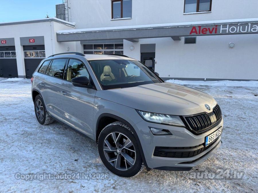 Grey Skoda Kodiaq 2021 in Tartu, with an engine capacity of 2.00 L and mileage of 96 thousand km for 26900 €, photo 3 on AUTOMOTO.COM.LV