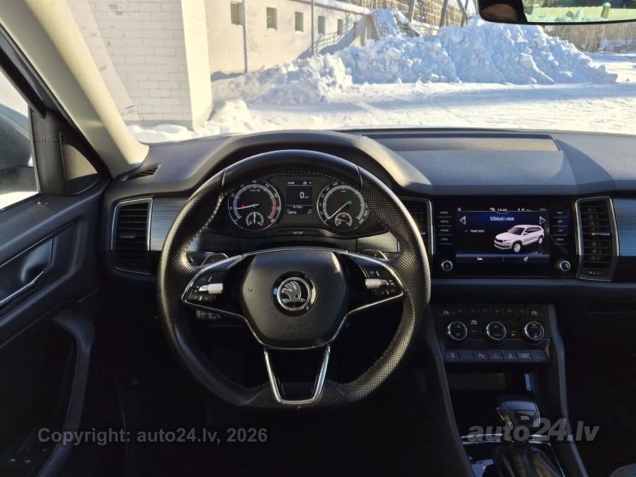 Grey Skoda Kodiaq 2021 in Tallinn, with an engine capacity of 1.50 L and mileage of 129 thousand km for 21900 €, photo 7 on AUTOMOTO.COM.LV