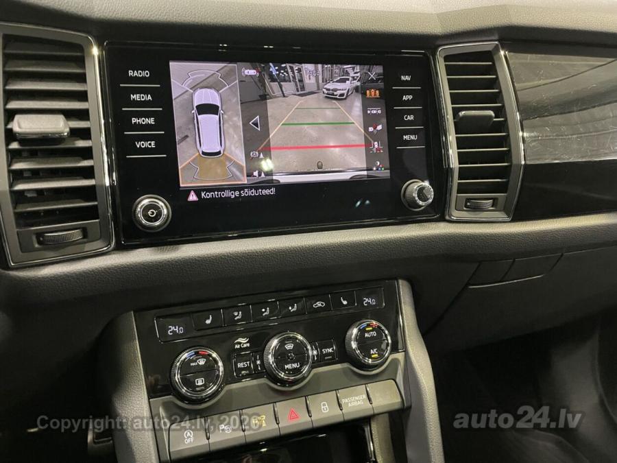 Grey Skoda Kodiaq 2021 in Tallinn, with an engine capacity of 1.97 L and mileage of 111 thousand km for 30490 €, photo 15 on AUTOMOTO.COM.LV