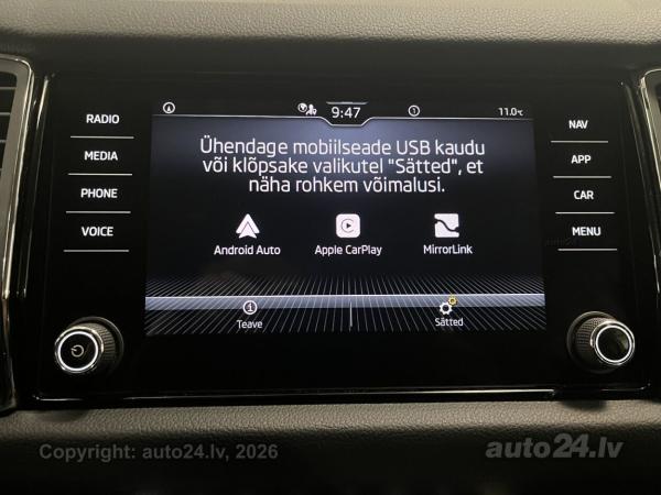 Pelēks Skoda Kodiaq 2021 Tallina, ar dzinēja tilpumu 1.50 L un nobraukumu 64 tūkst. km par 22400 €, foto 21 vietnē AUTOMOTO.COM.LV
