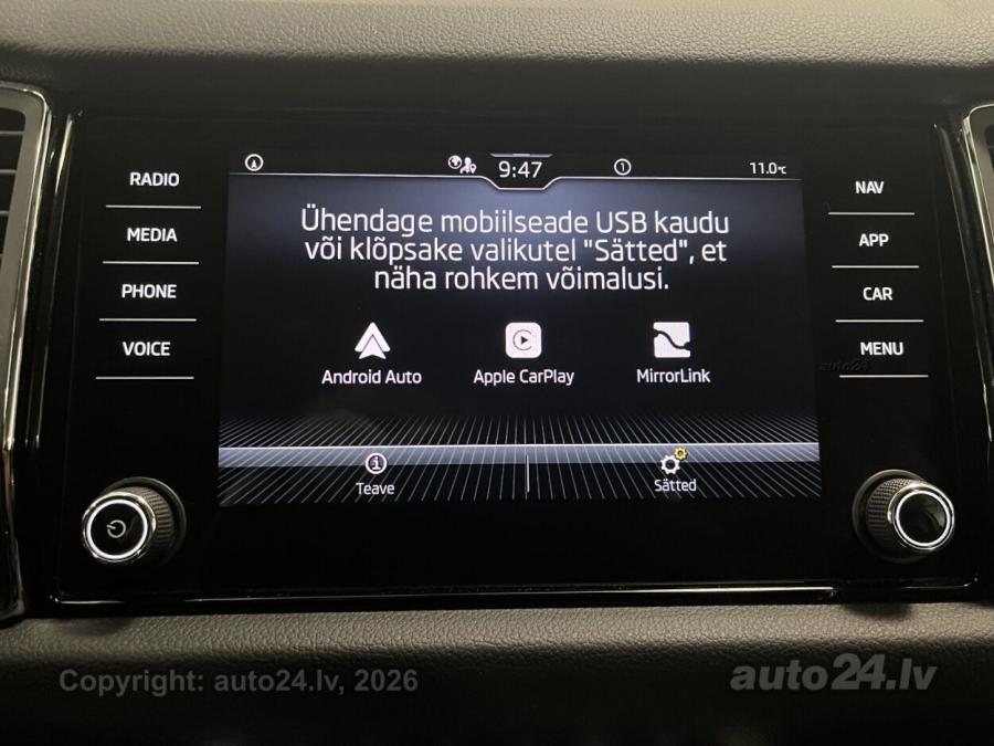 Pelēks Skoda Kodiaq 2021 Tallina, ar dzinēja tilpumu 1.50 L un nobraukumu 64 tūkst. km par 22400 €, foto 21 vietnē AUTOMOTO.COM.LV