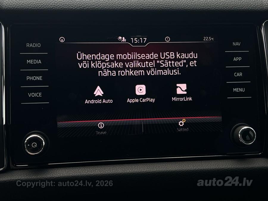 Серый Шкода Kodiaq 2021 в Пярну, объемом двигателя 1.50 л и пробегом 80 тыс. км за 25900 €, фото 10 на AUTOMOTO.COM.LV