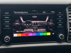 Grey Skoda Kodiaq 2021 in Parnu, with an engine capacity of 1.50 L and mileage of 80 thousand km for 25950 €, photo 16 on AUTOMOTO.COM.LV
