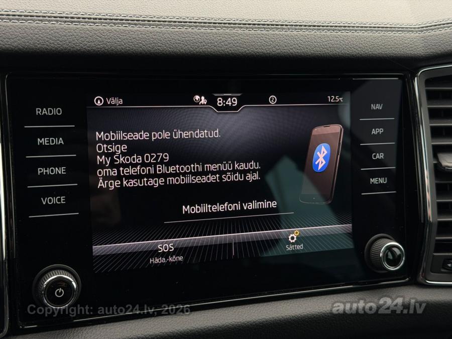 Pelēks Skoda Kodiaq 2021 Pērnava, ar dzinēja tilpumu 1.50 L un nobraukumu 107 tūkst. km par 28900 €, foto 17 vietnē AUTOMOTO.COM.LV