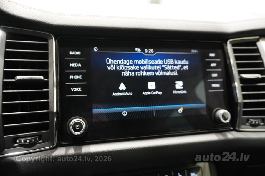 Grey Skoda Kodiaq 2021 in Tallinn, with an engine capacity of 1.50 L and mileage of 161 thousand km for 22900 €, photo 18 on AUTOMOTO.COM.LV