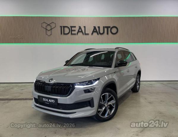 Grey Skoda Kodiaq 2022 in Tallinn, with an engine capacity of 1.97 L and mileage of 66 thousand km for 35900 €, photo 1 on AUTOMOTO.COM.LV