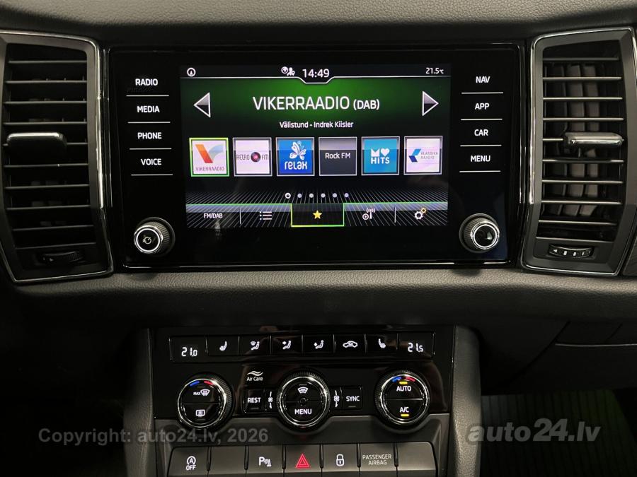 Grey Skoda Kodiaq 2022 in Tallinn, with an engine capacity of 2.00 L and mileage of 228 thousand km for 21000 €, photo 12 on AUTOMOTO.COM.LV