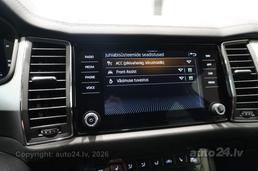Grey Skoda Kodiaq 2022 in Tallinn, with an engine capacity of 2.00 L and mileage of 86 thousand km for 29900 €, photo 18 on AUTOMOTO.COM.LV