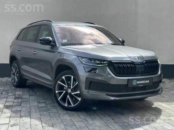 Grey Skoda Kodiaq 2022 in Riga, with an engine capacity of 2.00 L and mileage of 93 thousand km for 29950 €, photo 3 on AUTOMOTO.COM.LV