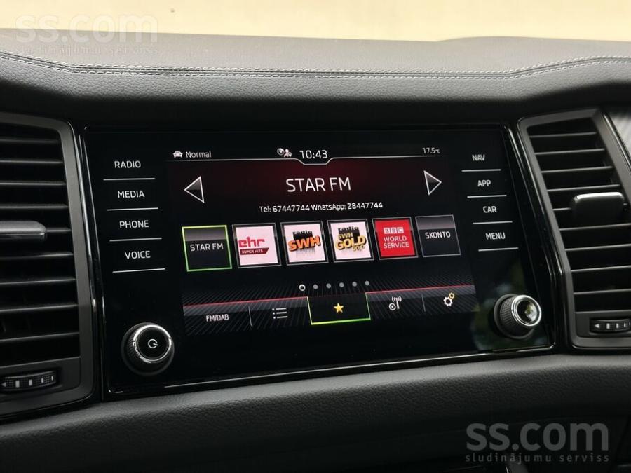 Pelēks Skoda Kodiaq 2022 Rīga, ar dzinēja tilpumu 2.00 L un nobraukumu 93 tūkst. km par 29950 €, foto 16 vietnē AUTOMOTO.COM.LV