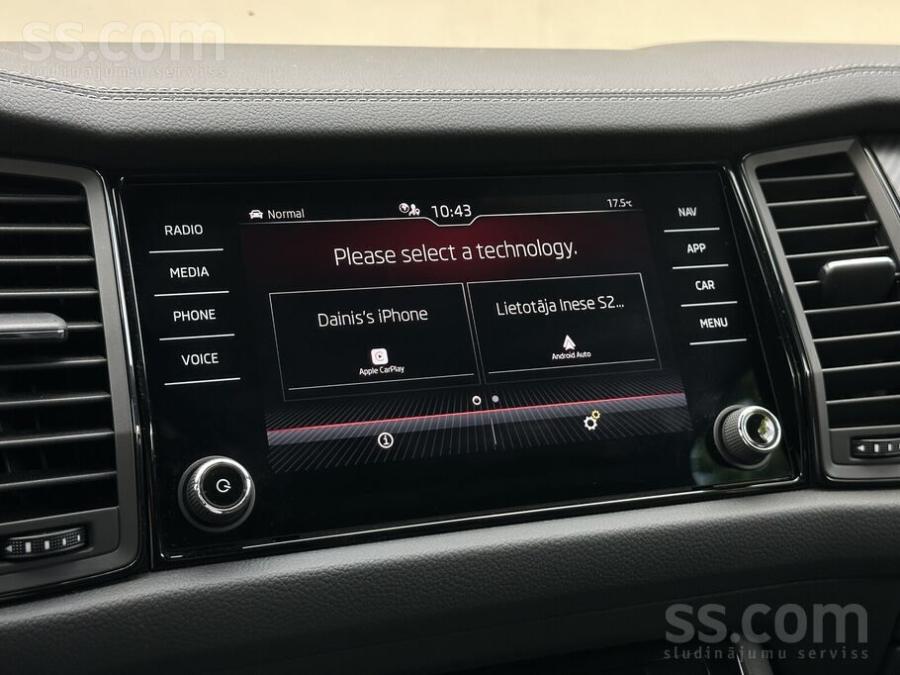 Pelēks Skoda Kodiaq 2022 Rīga, ar dzinēja tilpumu 2.00 L un nobraukumu 93 tūkst. km par 29950 €, foto 18 vietnē AUTOMOTO.COM.LV