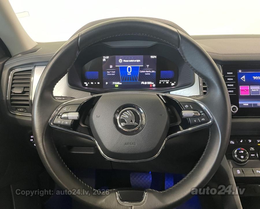 Grey Skoda Kodiaq 2023 in Tallinn, with an engine capacity of 2.00 L and mileage of 72 thousand km for 28990 €, photo 16 on AUTOMOTO.COM.LV