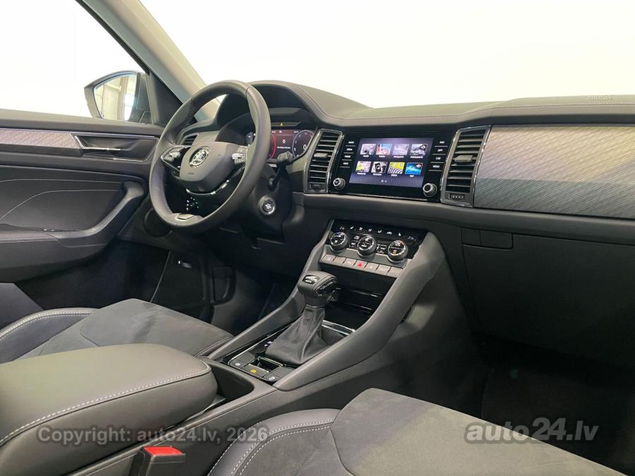 Grey Skoda Kodiaq 2023 in Tallinn, with an engine capacity of 2.00 L and mileage of 17 thousand km for 32990 €, photo 15 on AUTOMOTO.COM.LV
