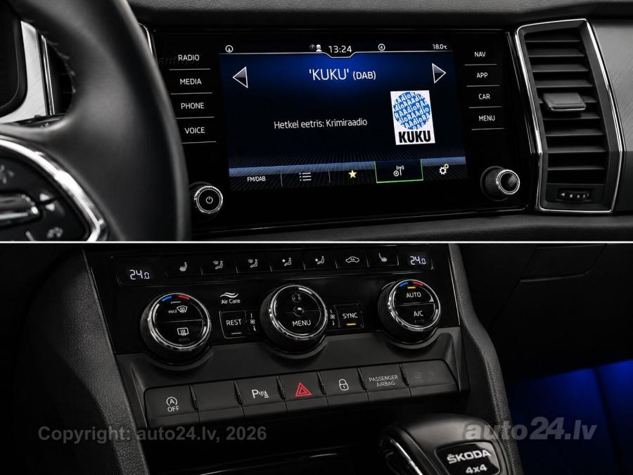 Pelēks Skoda Kodiaq 2023 Tallina, ar dzinēja tilpumu 1.97 L un nobraukumu 76 tūkst. km par 27990 €, foto 17 vietnē AUTOMOTO.COM.LV