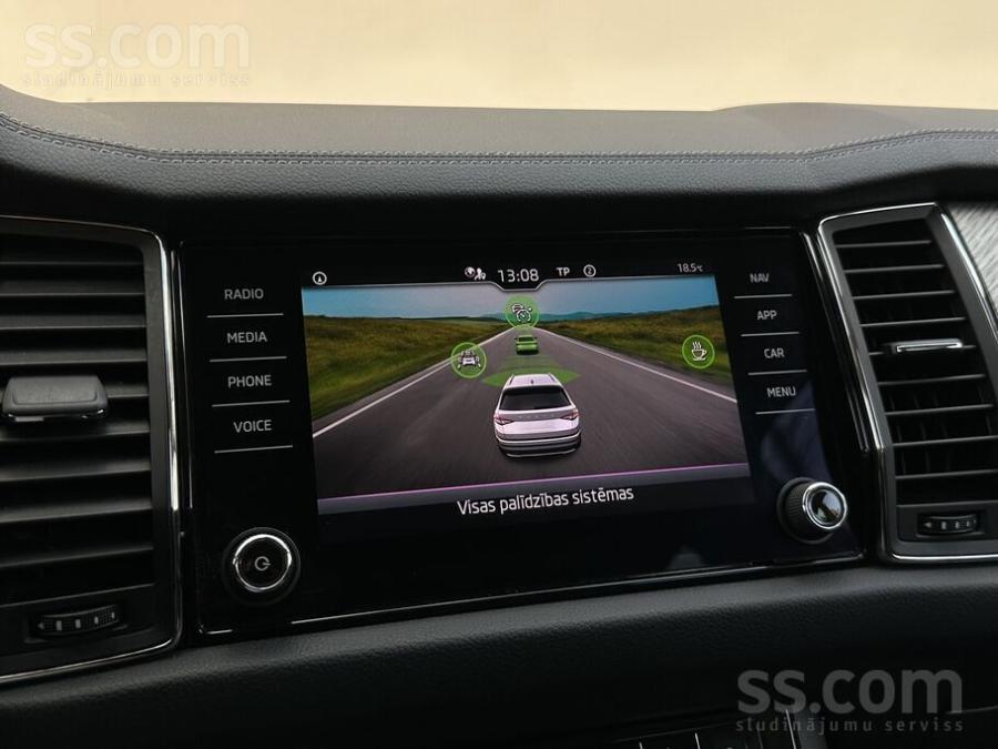 Pelēks Skoda Kodiaq 2023 Rīga, ar dzinēja tilpumu 2.00 L un nobraukumu 117 tūkst. km par 24550 €, foto 17 vietnē AUTOMOTO.COM.LV