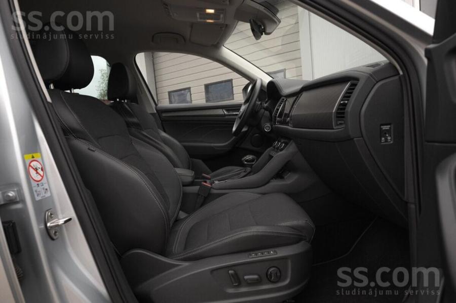 Grey Skoda Kodiaq 2023 in Jelgava, with an engine capacity of 2.00 L and mileage of 142 thousand km for 25500 €, photo 10 on AUTOMOTO.COM.LV