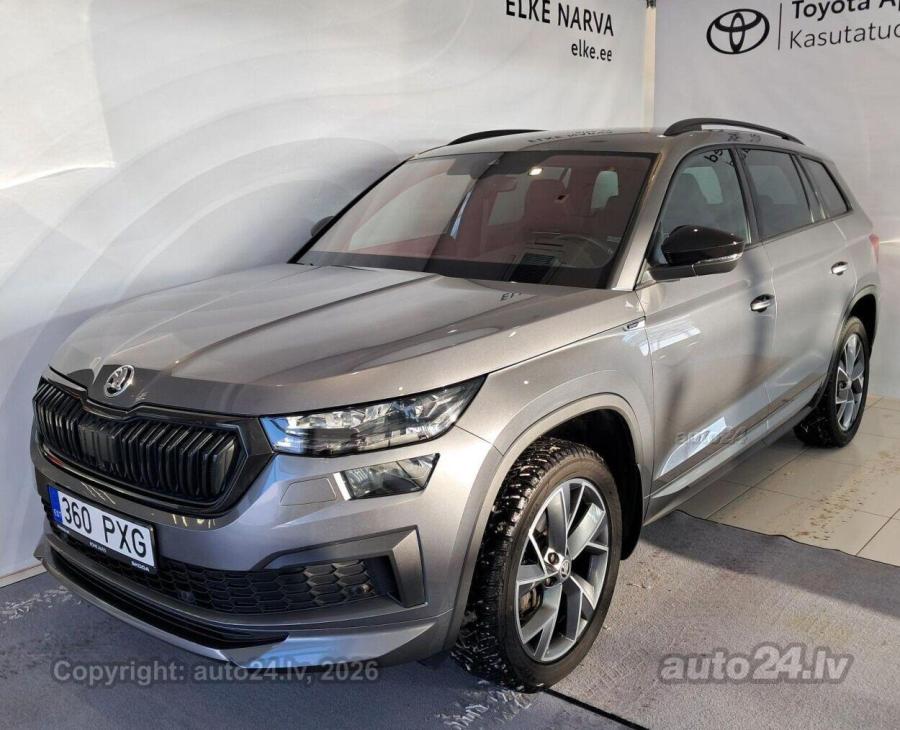 Pelēks Skoda Kodiaq 2024 Narva, ar dzinēja tilpumu 1.97 L un nobraukumu 31 tūkst. km par 40490 €, foto 1 vietnē AUTOMOTO.COM.LV