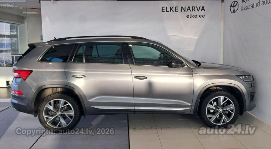 Grey Skoda Kodiaq 2024 in Narva, with an engine capacity of 1.97 L and mileage of 31 thousand km for 40490 €, photo 3 on AUTOMOTO.COM.LV