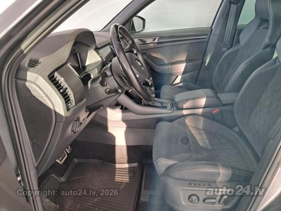 Grey Skoda Kodiaq 2024 in Narva, with an engine capacity of 1.97 L and mileage of 31 thousand km for 40490 €, photo 11 on AUTOMOTO.COM.LV