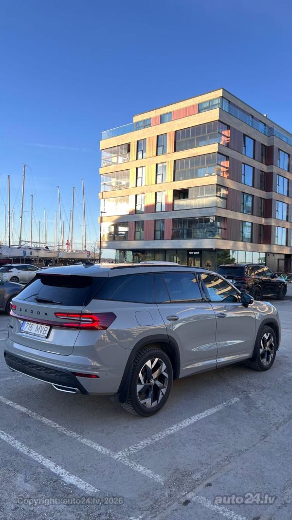 Grey Skoda Kodiaq 2024 in Tallinn, with an engine capacity of 1.50 L and mileage of 19 thousand km for 38600 €, photo 5 on AUTOMOTO.COM.LV