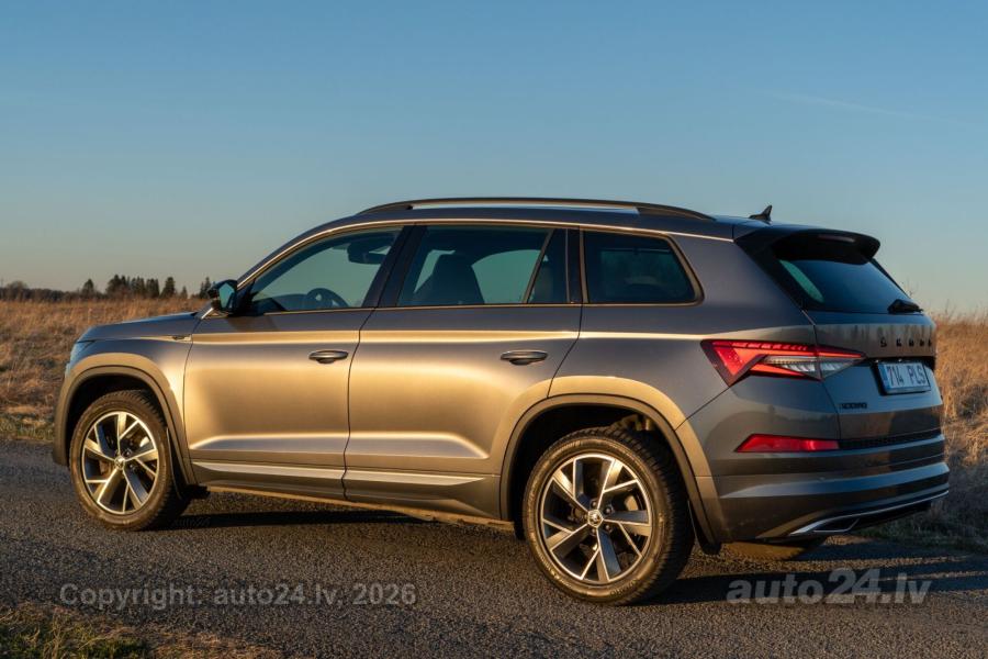 Grey Skoda Kodiaq 2024 in Tallinn, with an engine capacity of 2.00 L and mileage of 45 thousand km for 38900 €, photo 5 on AUTOMOTO.COM.LV