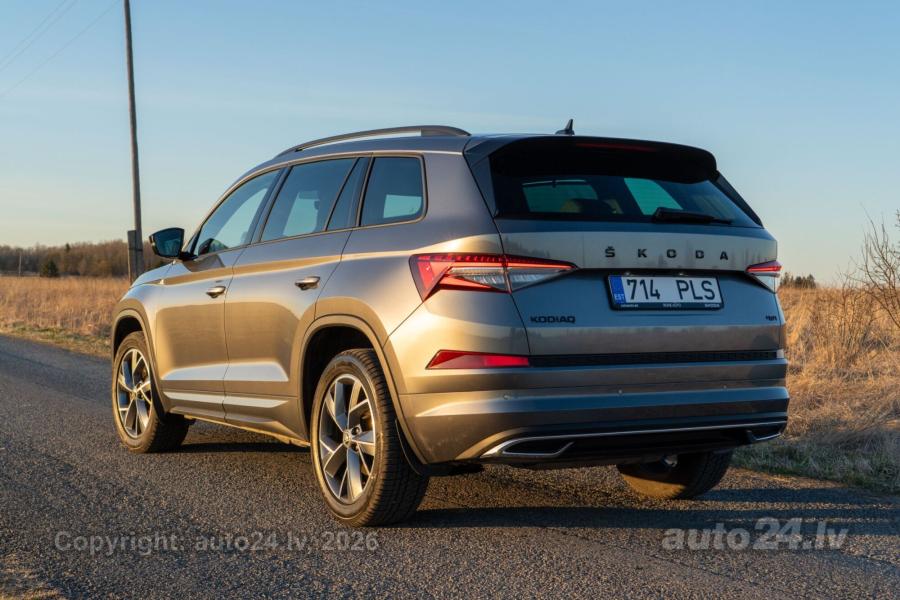 Pelēks Skoda Kodiaq 2024 Tallina, ar dzinēja tilpumu 2.00 L un nobraukumu 45 tūkst. km par 35900 €, foto 8 vietnē AUTOMOTO.COM.LV