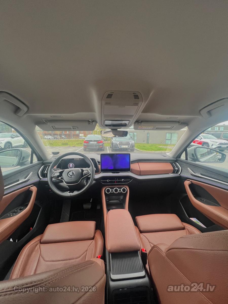 Grey Skoda Kodiaq 2024 in Tallinn, with an engine capacity of 1.50 L and mileage of 22 thousand km for 41000 €, photo 7 on AUTOMOTO.COM.LV
