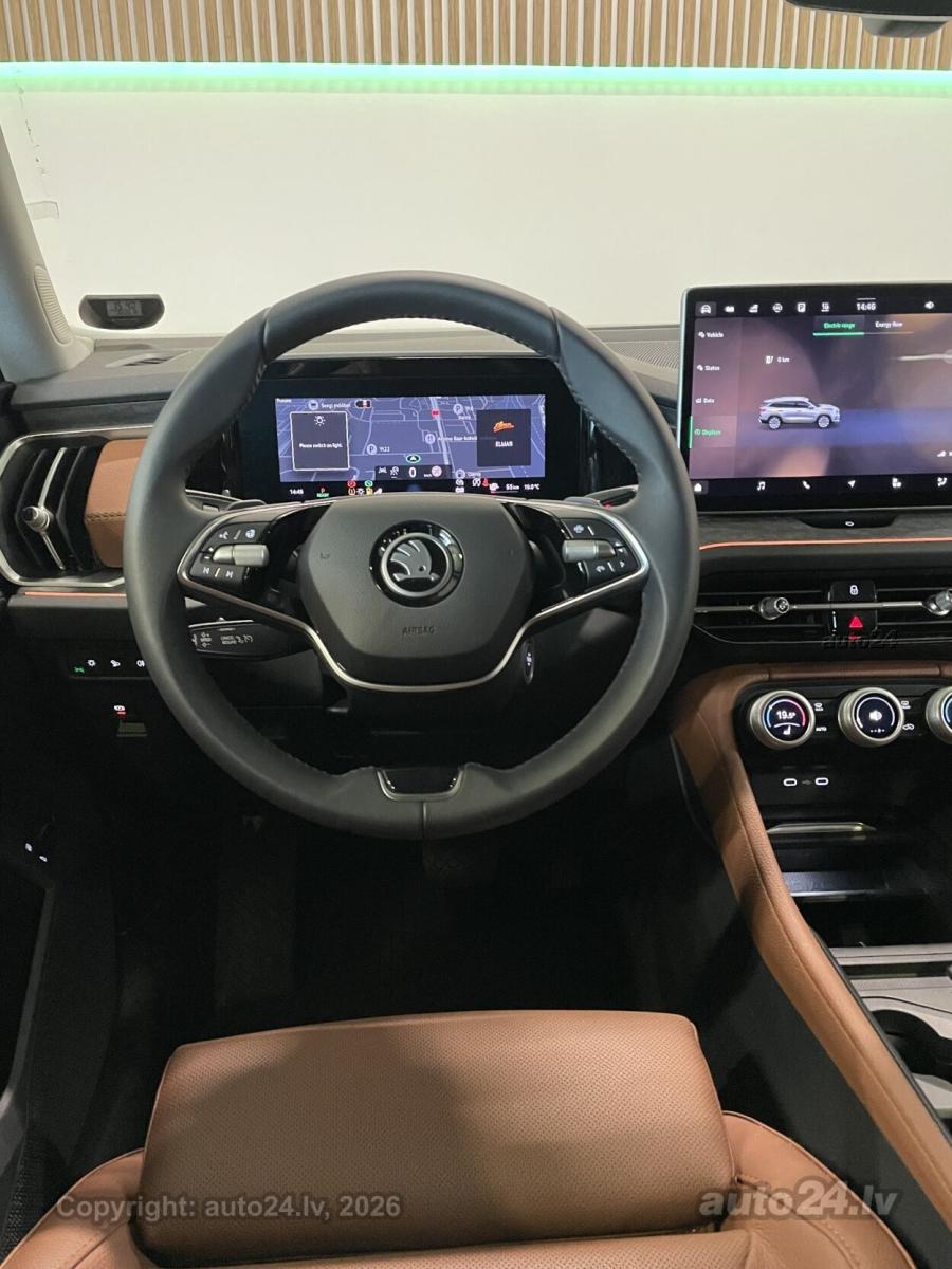 Серый Шкода Kodiaq 2024 в Таллин, объемом двигателя 1.50 л и пробегом 27 тыс. км за 39990 €, фото 23 на AUTOMOTO.COM.LV