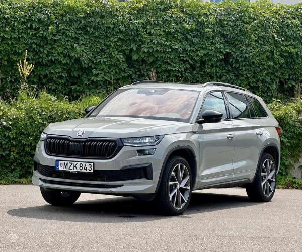 Pelēks Skoda Kodiaq 2024 Viļņa, ar dzinēja tilpumu 2.00 L un nobraukumu 72 tūkst. km par 34900 €, foto 1 vietnē AUTOMOTO.COM.LV