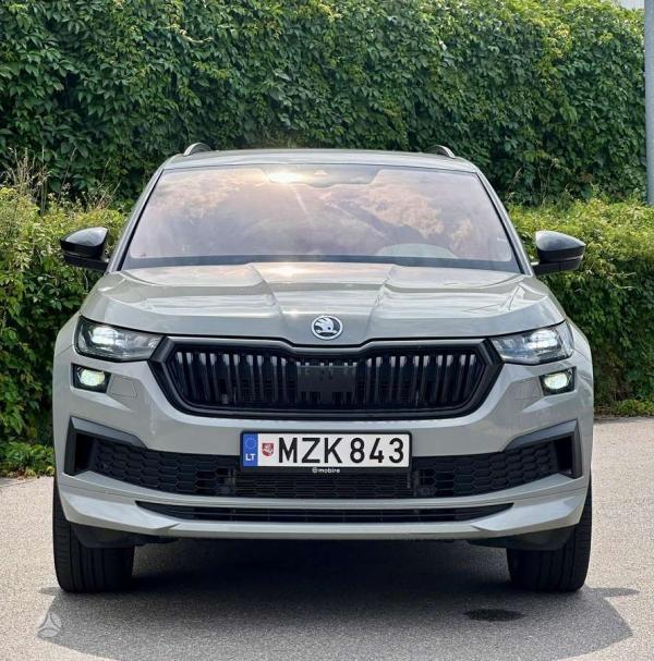 Pelēks Skoda Kodiaq 2024 Viļņa, ar dzinēja tilpumu 2.00 L un nobraukumu 72 tūkst. km par 34900 €, foto 2 vietnē AUTOMOTO.COM.LV