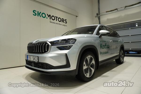 Pelēks Skoda Kodiaq 2025 Tallina, ar dzinēja tilpumu 1.50 L un nobraukumu 9 tūkst. km par 41900 €, foto 1 vietnē AUTOMOTO.COM.LV