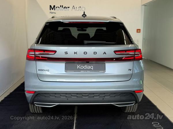 Grey Skoda Kodiaq 2026 in Parnu, with an engine capacity of 1.50 L and mileage of 5 thousand km for 46410 €, photo 4 on AUTOMOTO.COM.LV