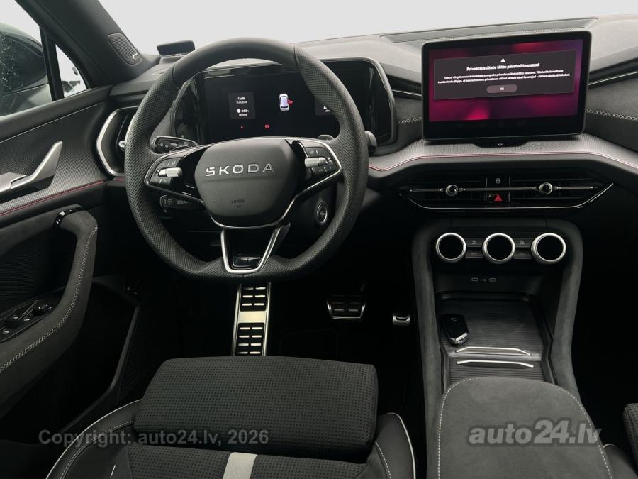 Grey Skoda Kodiaq 2026 in Parnu, with an engine capacity of 1.50 L and mileage of 2 thousand km for 44900 €, photo 7 on AUTOMOTO.COM.LV