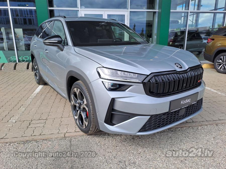 Grey Skoda Kodiaq 2026 in Tartu, with an engine capacity of 2.00 L and mileage of 6 thousand km for 55900 €, photo 1 on AUTOMOTO.COM.LV