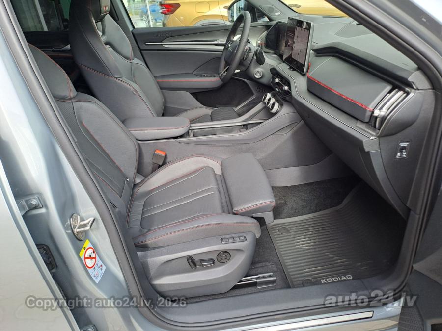Grey Skoda Kodiaq 2026 in Tartu, with an engine capacity of 2.00 L and mileage of 6 thousand km for 55900 €, photo 6 on AUTOMOTO.COM.LV
