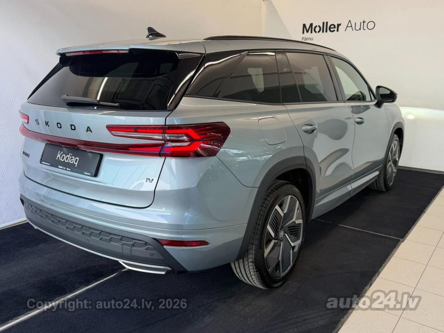 Grey Skoda Kodiaq 2026 in Parnu, with an engine capacity of 1.50 L and mileage of 0 thousand km for 44990 €, photo 4 on AUTOMOTO.COM.LV