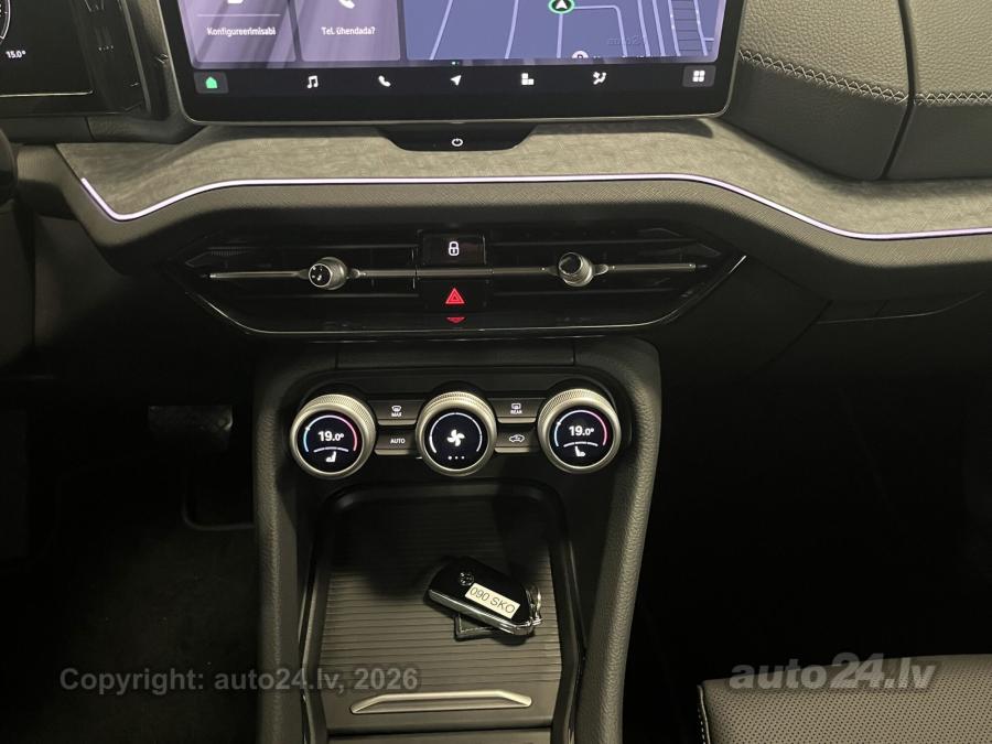 Grey Skoda Kodiaq 2026 in Tallinn, with an engine capacity of 1.50 L and mileage of 3 thousand km for 40500 €, photo 14 on AUTOMOTO.COM.LV