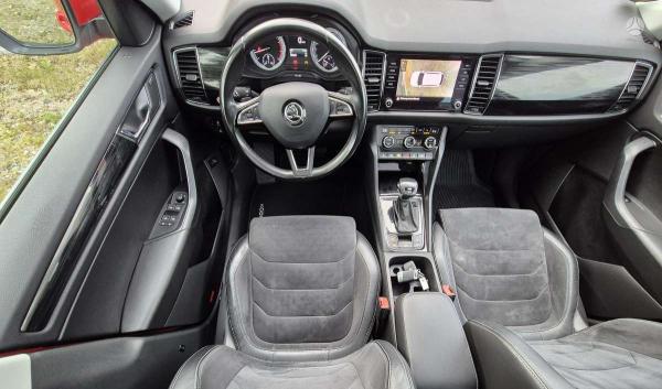 Red Skoda Kodiaq 2017 in Kaunas, with an engine capacity of 1.98 L and mileage of 330 thousand km for 13999 €, photo 9 on AUTOMOTO.COM.LV